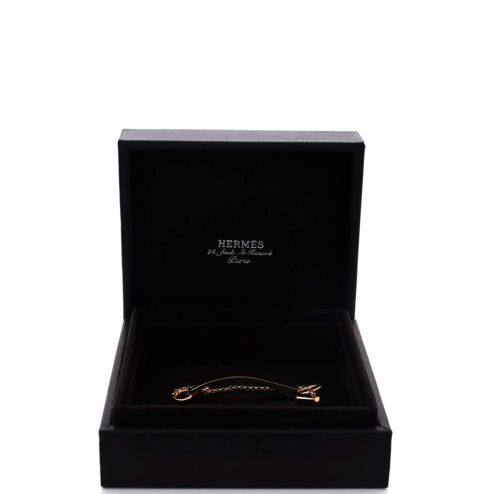 Hermes | Jewelry | Hermes Clou De Forge Chain Bracelet 8k Rose Gold ...